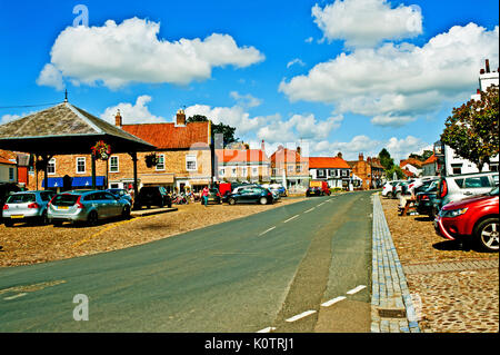 The Market Square Easingwold North Yorkshire England in spring Stock ...