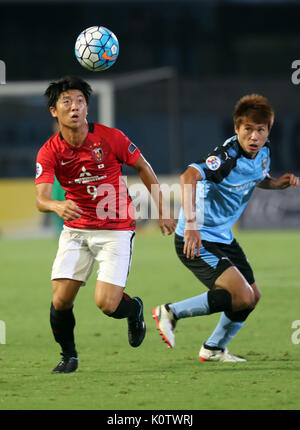 Yuki Muto of Japan's Urawa Red Diamonds celebrates after scoring in the ...