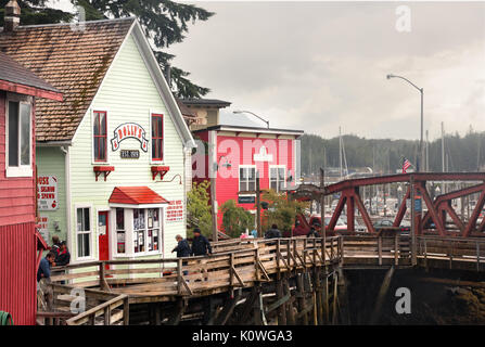 Ketchikan, Alaska, USA - July 21th, 2017: A Viintage poster of Coca ...