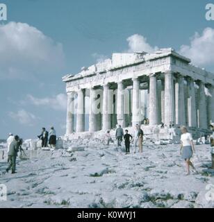 Vintage photo of the Parthenon, Athens, Greece. 1900s Stock Photo - Alamy