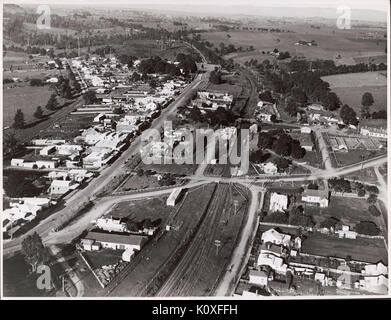 Aerial view of Drouin 1944 3 Stock Photo - Alamy