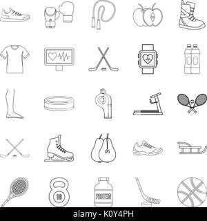 Intensity icons set, outline style Stock Vector Image & Art - Alamy