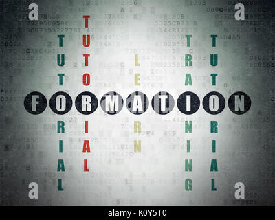Studying concept: Formation in Crossword Puzzle Stock Photo - Alamy