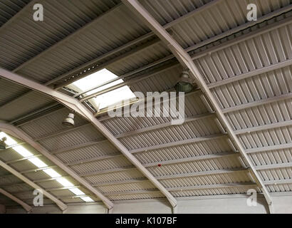 Skylight window of old industrial building - abstract architectural ...