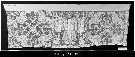 An altar frontal, a Christian liturgical textile featuring intricate ...