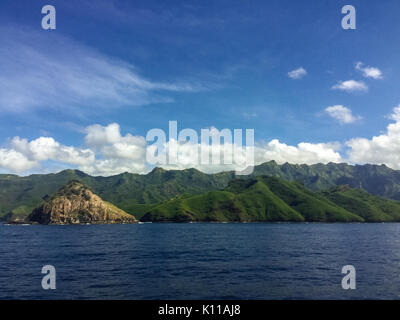 Scenic views of Taiohae Bay, Nuku Hiva, Marquesas, French Polynesia ...