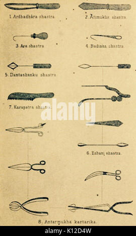 Ancient Hindu text Sushruta samhita yantra, surgical instruments 3 of 4 ...