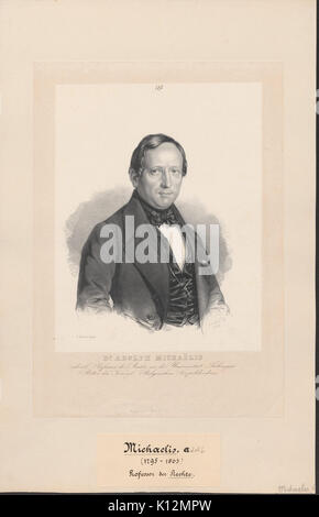 Adolph Michaelis Lithoportrait Stock Photo - Alamy