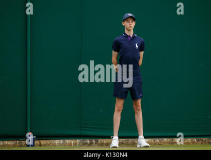 Ball boy at the Wimbledon Championships 2017 Stock Photo - Alamy