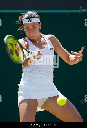 Anastasija Sevastova of Latvia in action against Anastasia ...