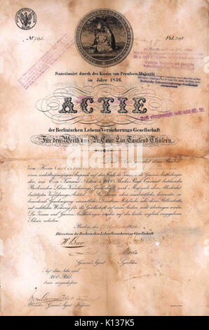 Berlinische LV 1836 Stock Photo - Alamy