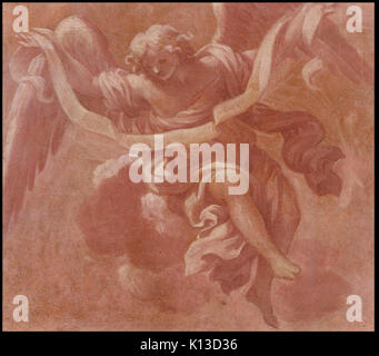 Angel Holding a Banderole Stock Photo - Alamy