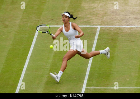 Ann Li of the USA at the Girls Singles - Wimbledon Championships 2017 ...