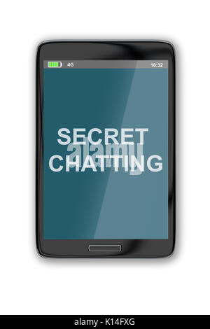 Whispering a secret. 3D illustration. Isolated on white Stock Photo - Alamy