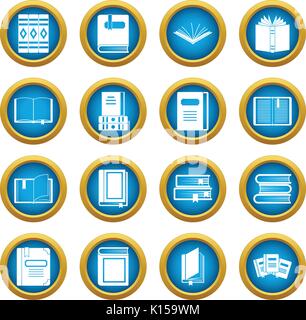 Bookstore icons circle set vector isolated on white background Stock ...
