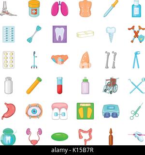 Malady icons set, cartoon style Stock Vector Image & Art - Alamy