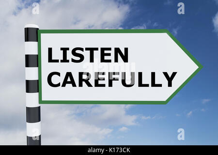 You must to listen carefully to learn Stock Photo: 140236082 - Alamy