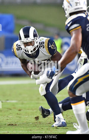 Los Angeles Rams running back Cam Akers (23) before an NFL football ...