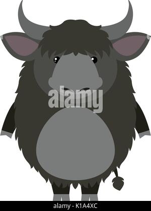 Vector illustration of a happy yak face Stock Vector Image & Art - Alamy
