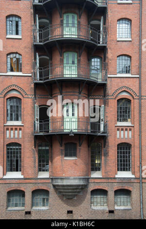 1920s warehouse district of Speicherstadt, Hamburg, Germany Stock Photo ...