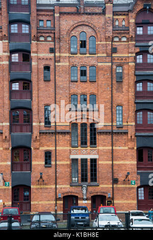 1920s warehouse district of Speicherstadt, Hamburg, Germany Stock Photo ...