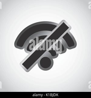 No internet connection sign. No Globe vector icon on white background ...