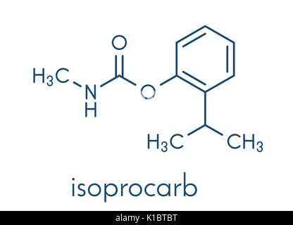 Isoprocarb insecticide molecule. Skeletal formula Stock Vector Image ...