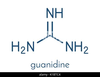 Guanidine molecule. Skeletal formula Stock Vector Image & Art - Alamy