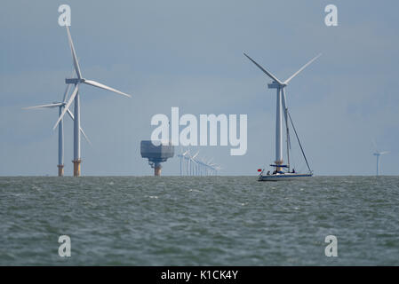 Gunfleet Sands wind farm Stock Photo - Alamy