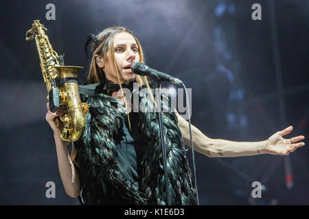 Turin, Italy. 25th Aug, 2017. The English singer-songwriter writer and ...