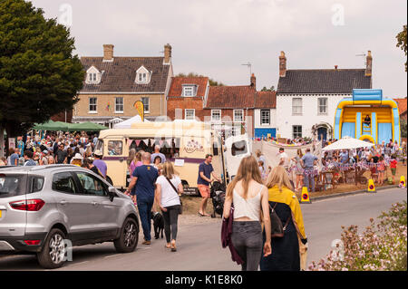 Walberswick, Suffolk, England, Uk. 26th August 2017. Children in sack ...