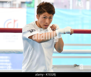 Yokohama, Kanagawa, Japan. 17th Aug, 2017. (L-R) Koji Matsumoto, Akira ...