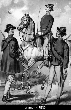 This lithograph from 1859, titled 'Horse Artillery in Action,' shows the East India Company's ...