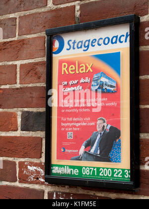 Stagecoach Group plc poster advertising bus and coach services, company ...