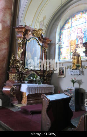 Nice and well decorated interior of church Stock Photo - Alamy