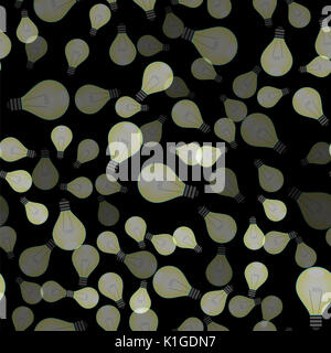 Electric Lamp Seamless Pattern Stock Photo - Alamy
