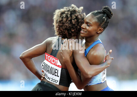 Crystal EMMANUEL (Canada) competing in the Women's 100m Heat 2 at the ...