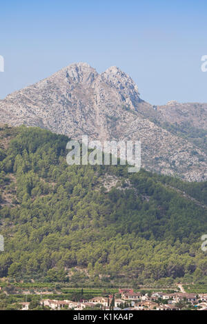 Mountains in summer, near Orba, Costa Blanca, Spain Stock Photo - Alamy