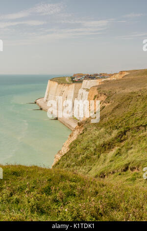 The Beach and Chalk Cliffs at Peacehaven, East Sussex, UK Stock Photo ...