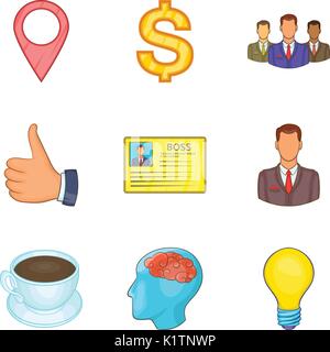 Stocktaking icons set, cartoon style Stock Vector Image & Art - Alamy
