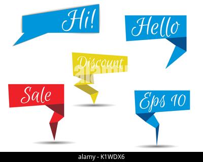 Callouts on a white background. Vector illustration Stock Vector Image ...