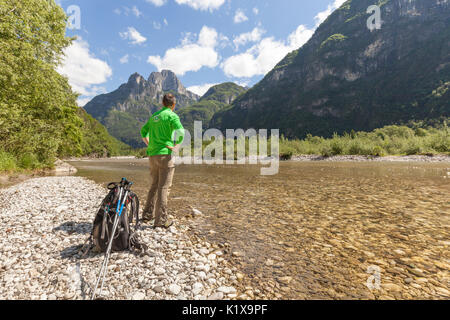 Sedico, Belluno, Italy. Along the theme path "The way of the Stock ...