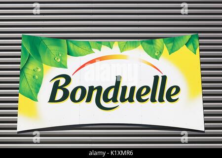 Saint Priest, France - June 18, 2017: Bonduelle building and factory ...