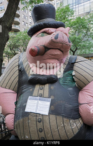 inflatable rat used by Labor Union rats often in a strike Stock Photo ...