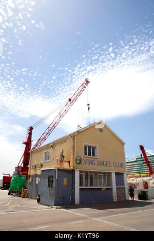 Flying Angel Club at the port of Gibraltar Stock Photo - Alamy