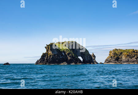 Drinking Dragon Rock near Calf of Man Stock Photo - Alamy