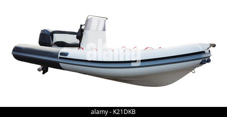 Modern motor-launch isolated on white close up Stock Photo - Alamy