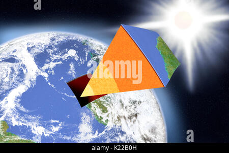The Earth is formed of three concentric layers: the core, the mantle ...