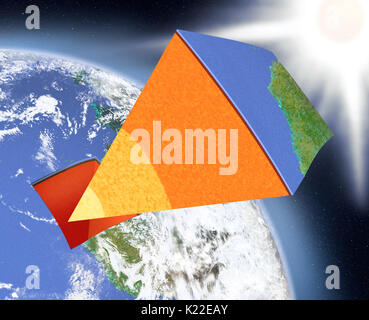 The Earth is formed of three concentric layers: the core, the mantle ...