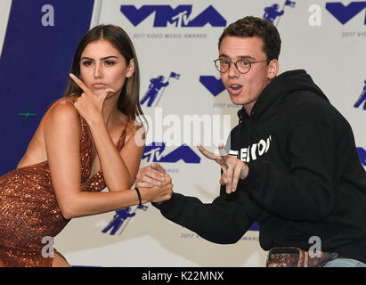 Jessica Andrea and Logic attending the MTV Video Music Awards 2017 held ...